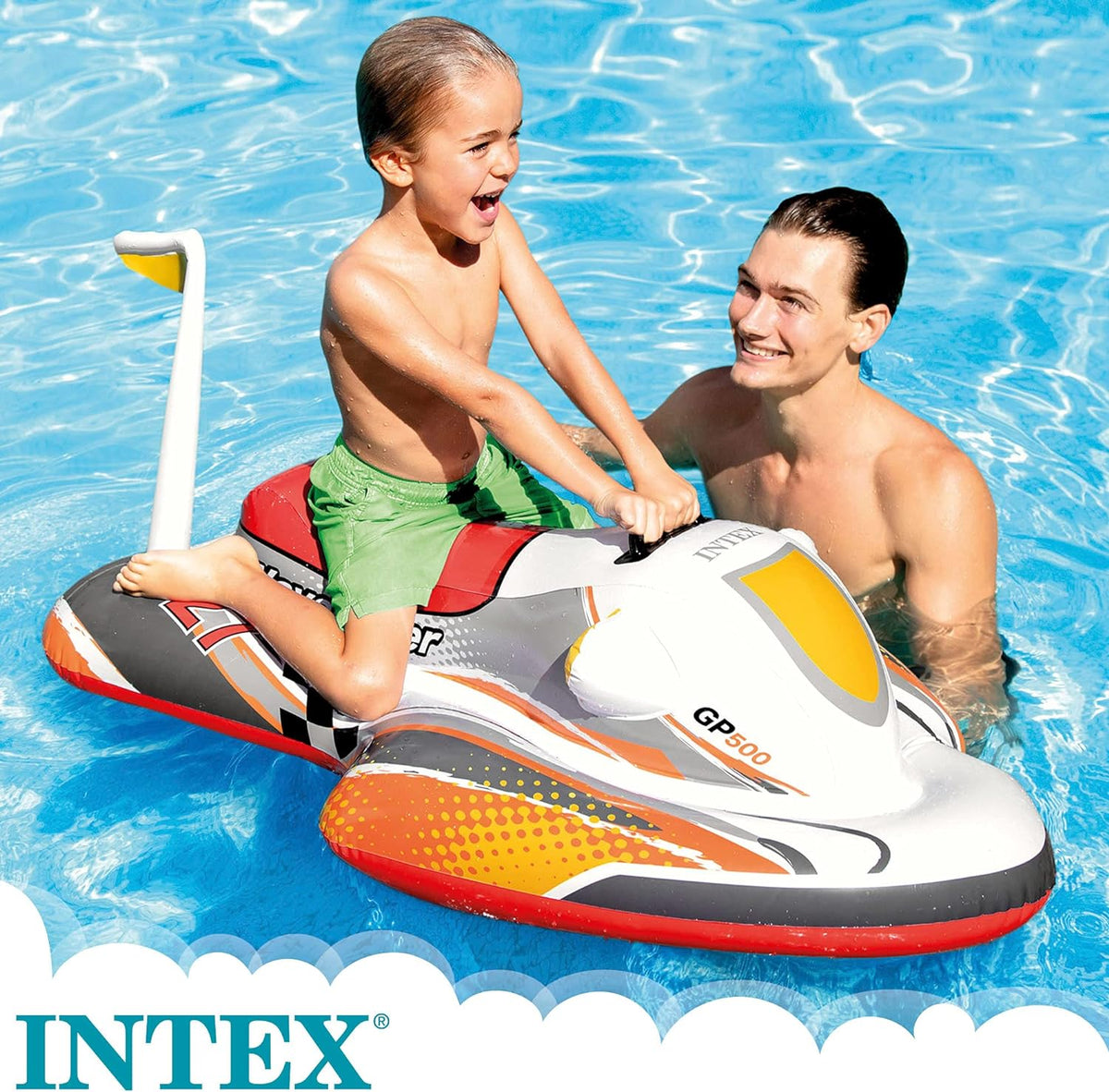Intex 4 in 1 Swimming Pool Ride On Unicorn, Sea Turtle, Wave Rider and ...