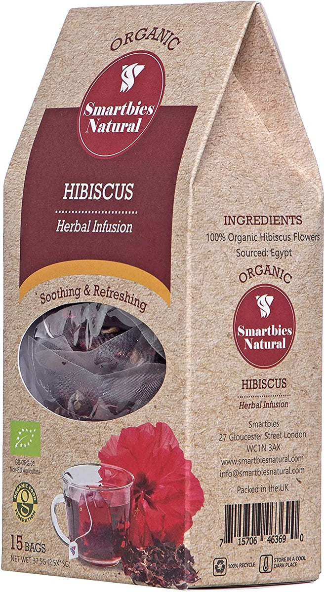 Organic Hibiscus Flowers Herbal Infusion Tea, 100% Whole Dried Hibiscu ...
